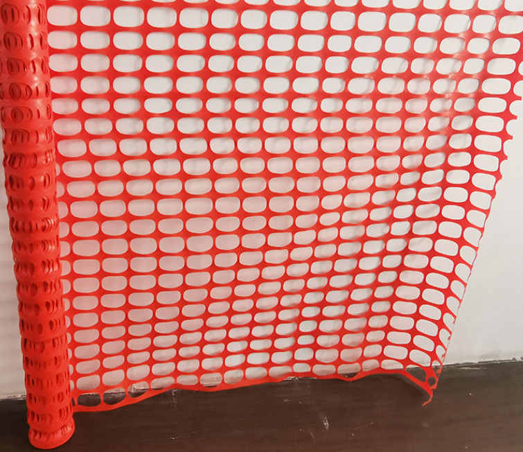Hole Diameter 100*40mm 100% HDPE Orange Plastic Safety Fence Safety ...