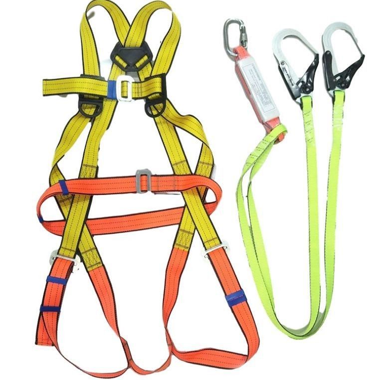 Five Point Full Body Outdoor High-Altitude Operation Double Hook Anti ...