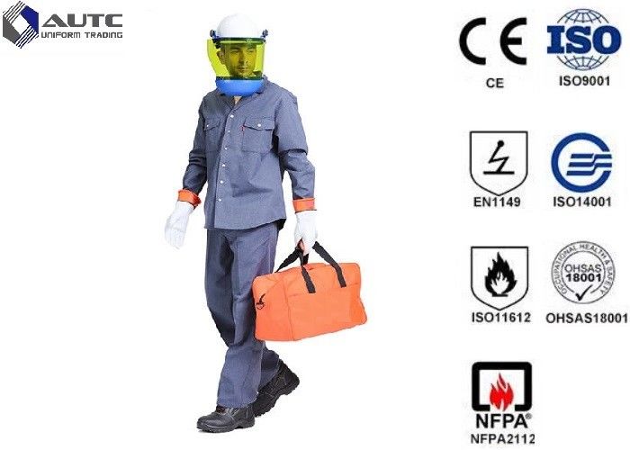 8 Cal PPE Safety Wear Uniforms ASTM F2621 Anti Fire Category 1 Oil ...