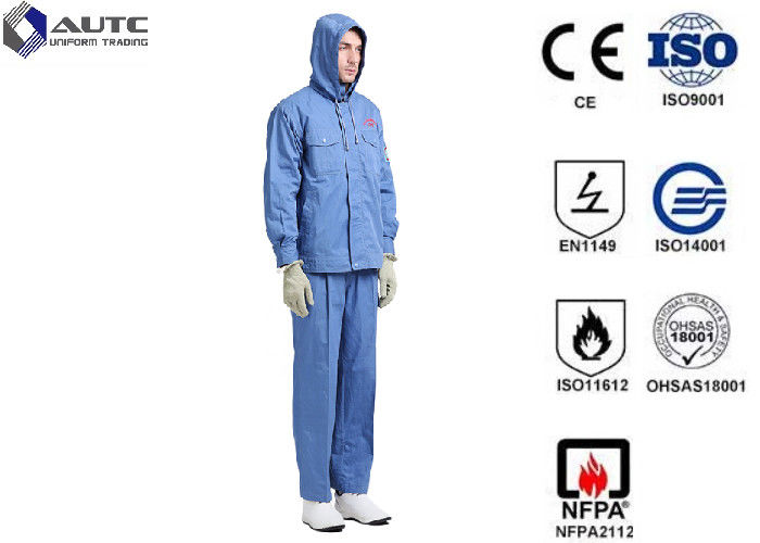 Fiber Blended Ppe Protective Clothing High Voltage Conductive Suit For ...