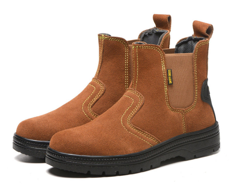 Electric Welding Welder'S Leather Steel Toe Cap Safety Shoe Anti ...