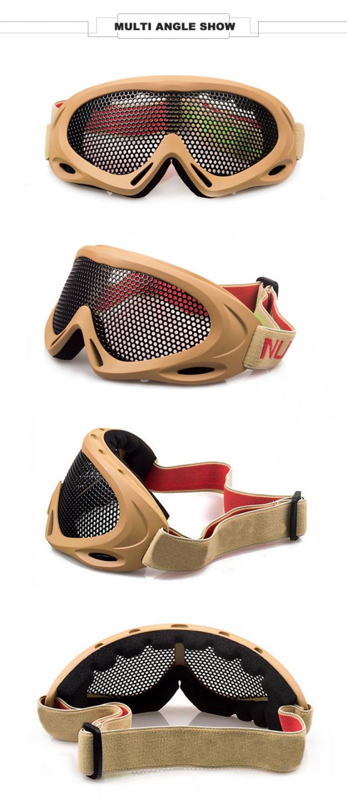 Strechable Tactical Military Goggles , Tactical Shooting Glasses Air ...