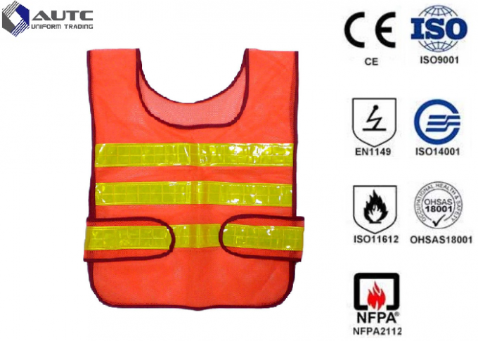 Glistening Safety Reflective Jacket , Security Safety Vest Warning Loop ...