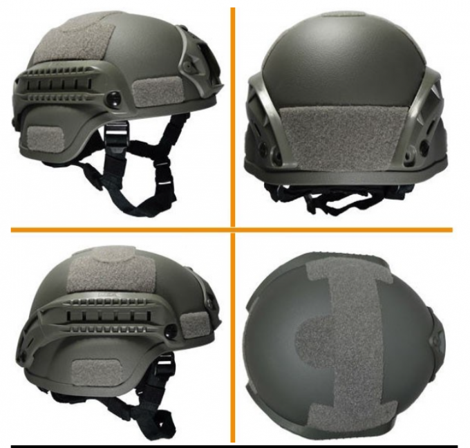 Print Slideway Tactical Ballistic Helmet Night Vision Attachable Kevlar