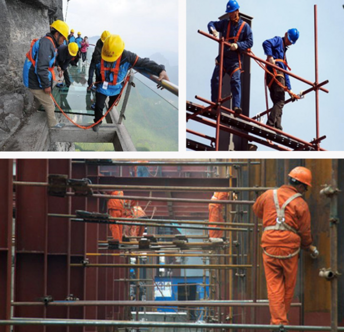 Five Point Full Body Outdoor High-Altitude Operation Double Hook Anti ...