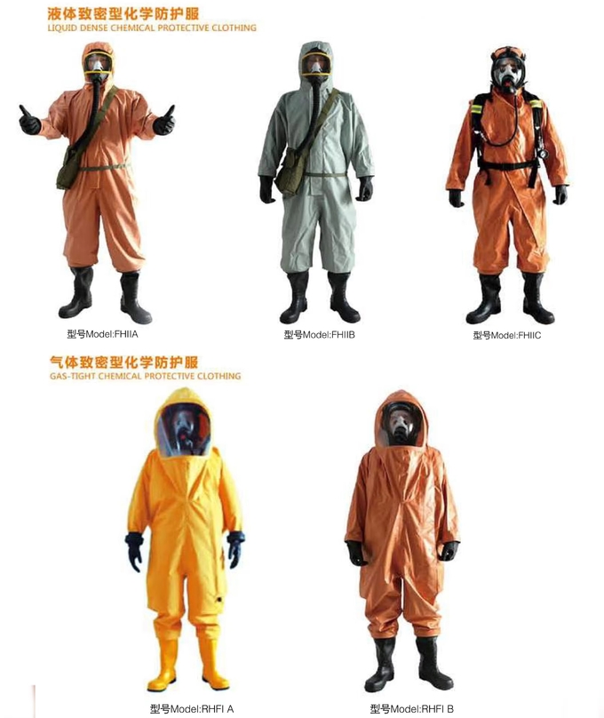 Safety Hazmat And Chemical Resistant Encapsulated Suits