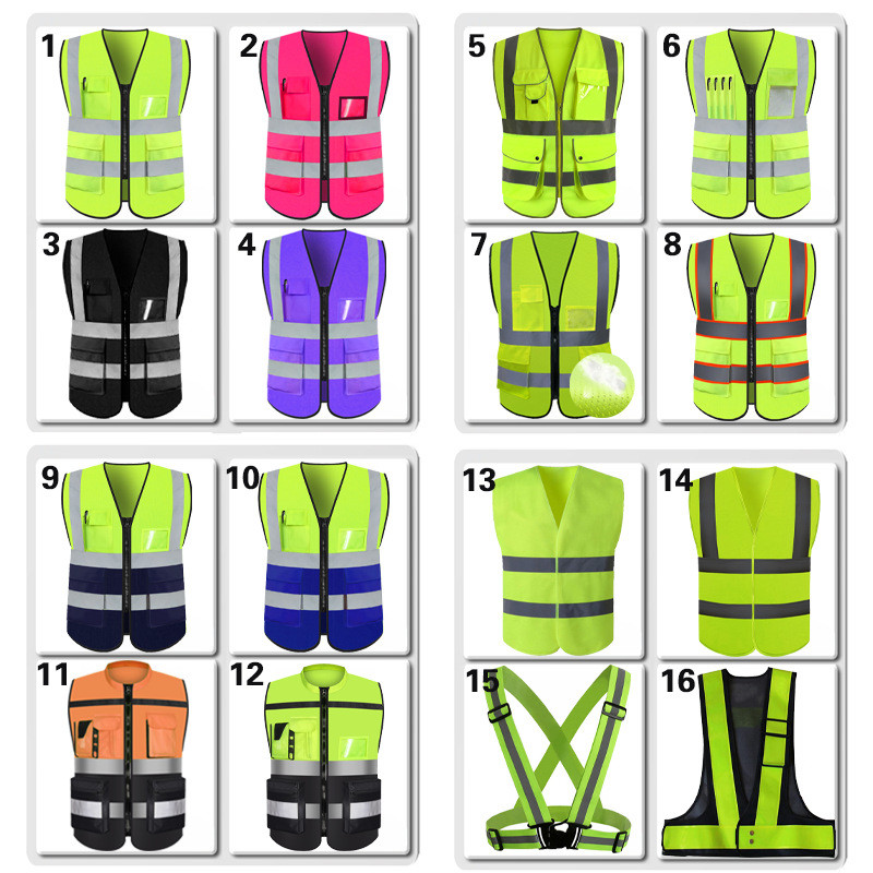 Reflective Vest Reflective Suit Traffic Construction Worker Fluorescent ...