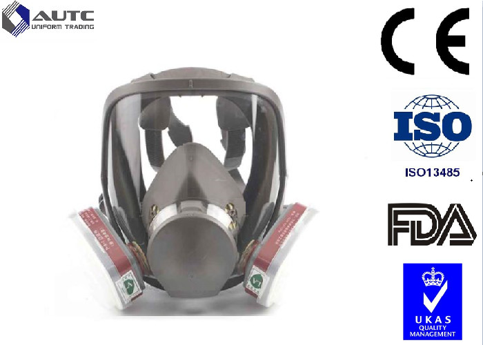 Smooth Breathing Military Gas Mask , Tactical Face Cover Double Filter ...