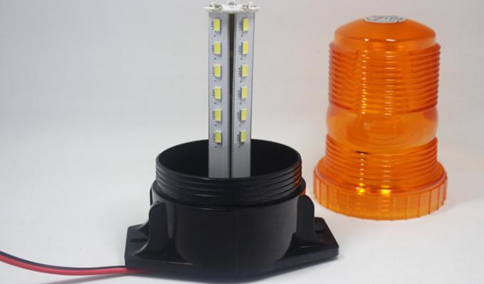 LED Circular Construction Strobe Traffic Signal Light Yellow Warning ...